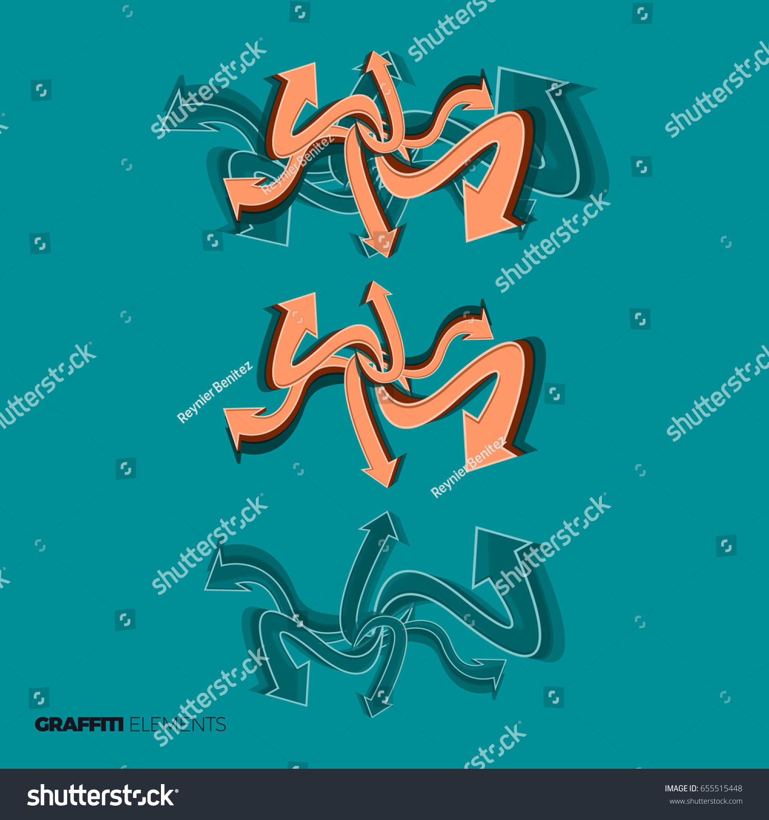 Graffiti Arrows Designs Vector Illustration Stock Vector (Royalty Free ...
