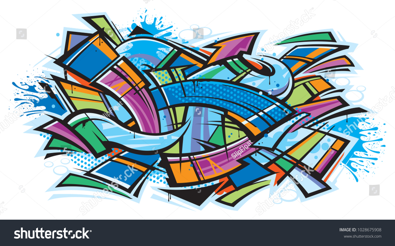 Graffiti Art Mural Stock Vector (Royalty Free) 1028675908 | Shutterstock