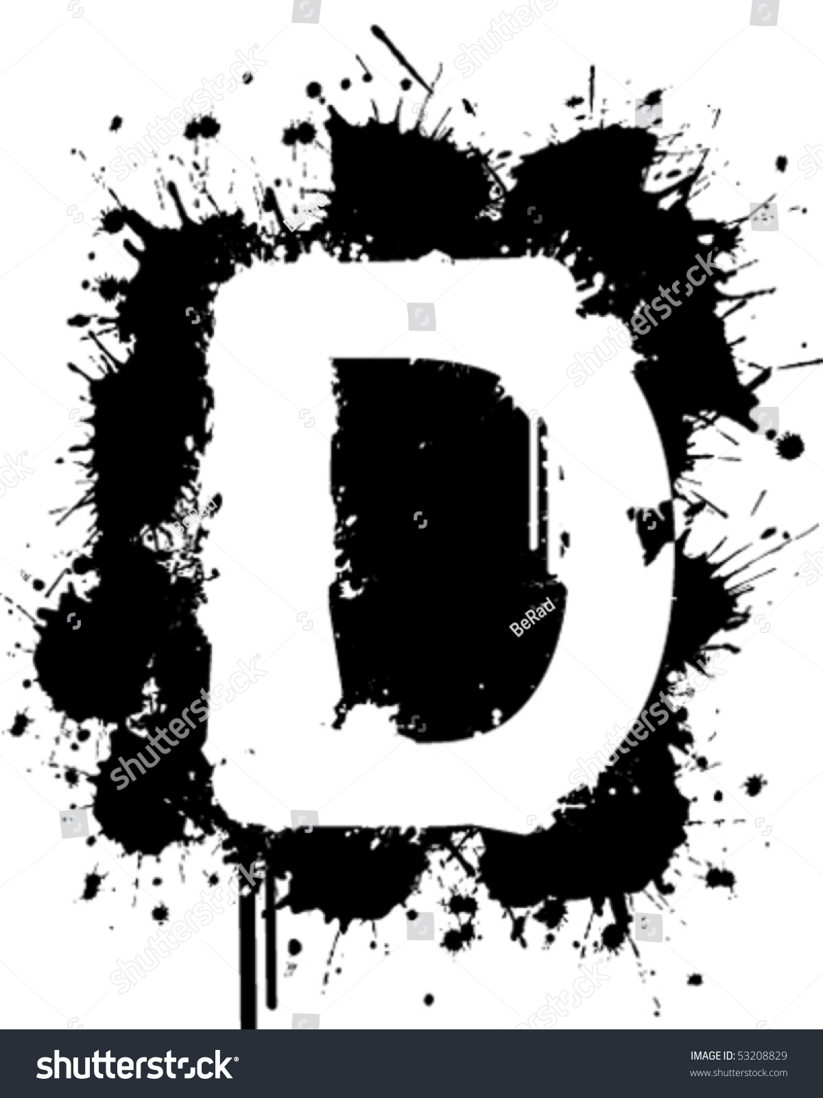 Graffiti Splatter D Stock Vector (Royalty Free) 53208829 - Shutterstock
