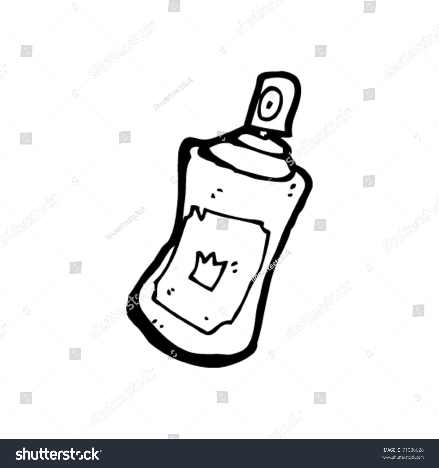 Graffiti Spray Can Cartoon Stock Vector (Royalty Free) 71088628 ...