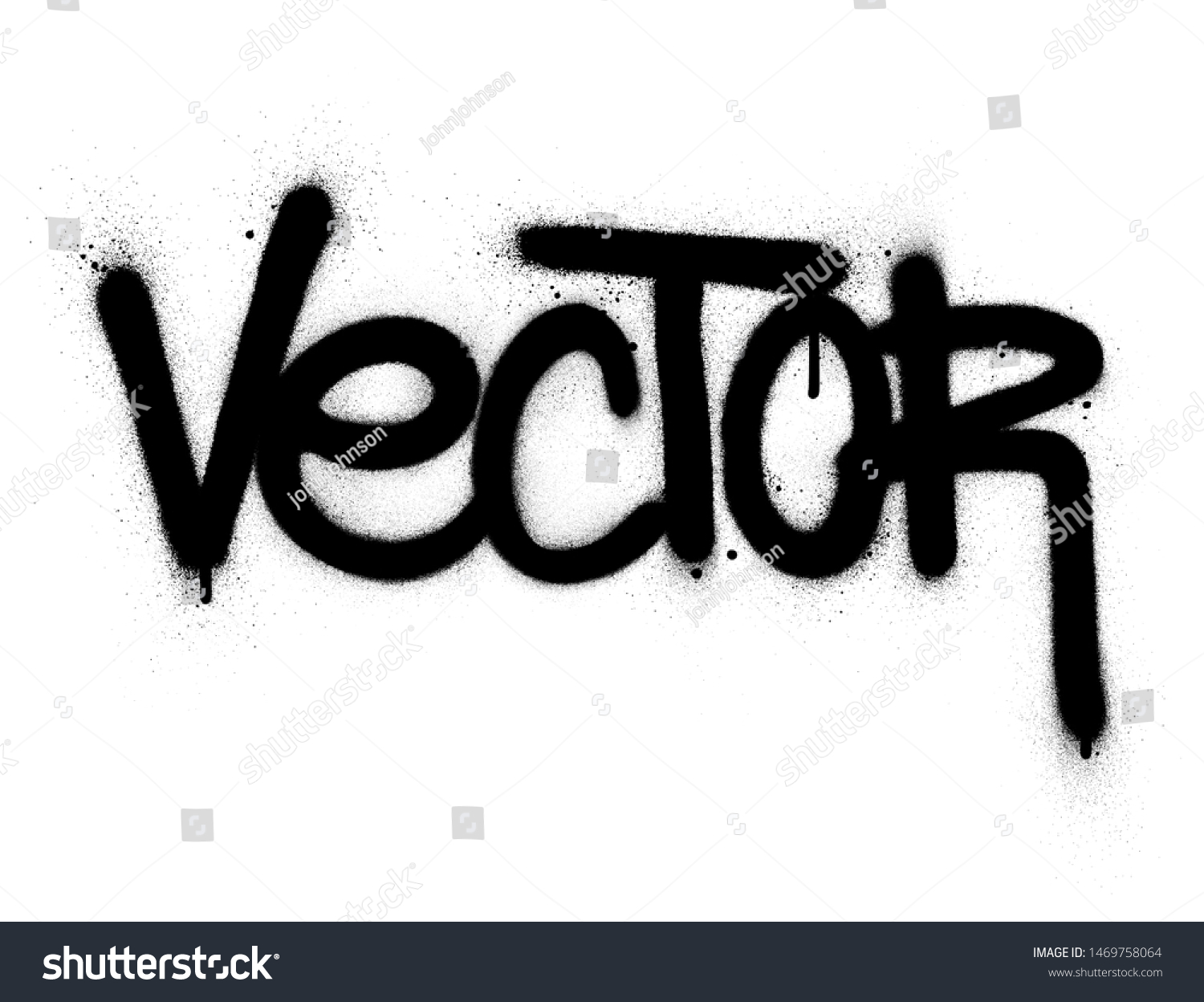 Graffiti Vector Word Sprayed Black Over Stock Vector (Royalty Free ...
