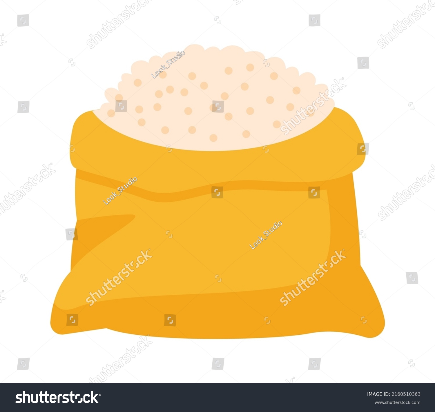 Grain Bag Icon Vector Illustration Stock Vector (Royalty Free ...