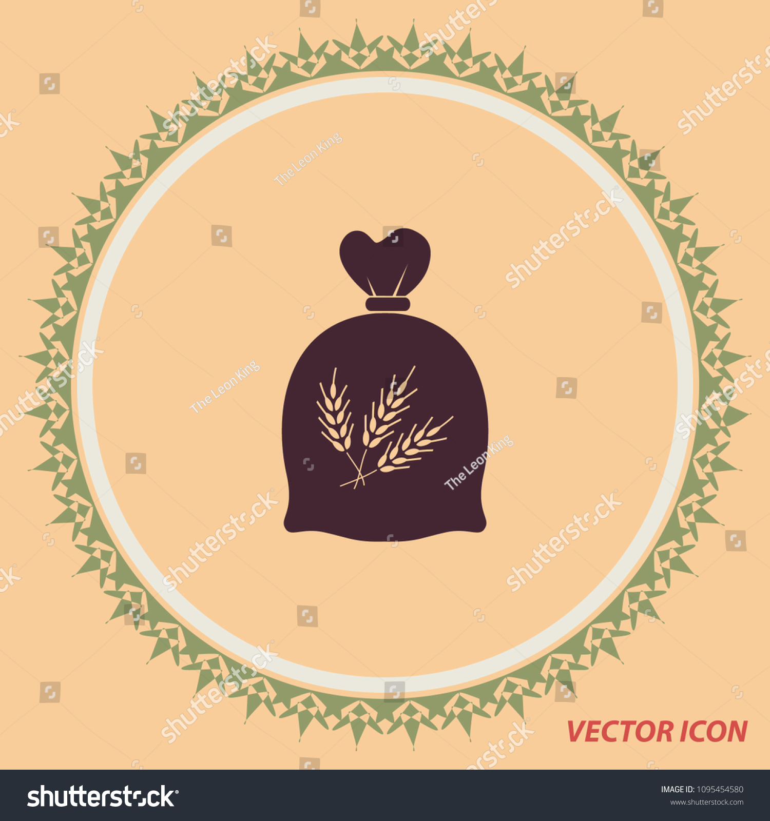Grain Bag Vector Icon Stock Vector (Royalty Free) 1095454580 | Shutterstock
