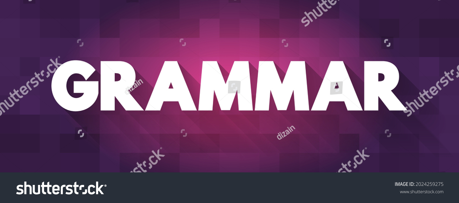 Grammar Text Quote Concept Background Stock Vector (Royalty Free ...