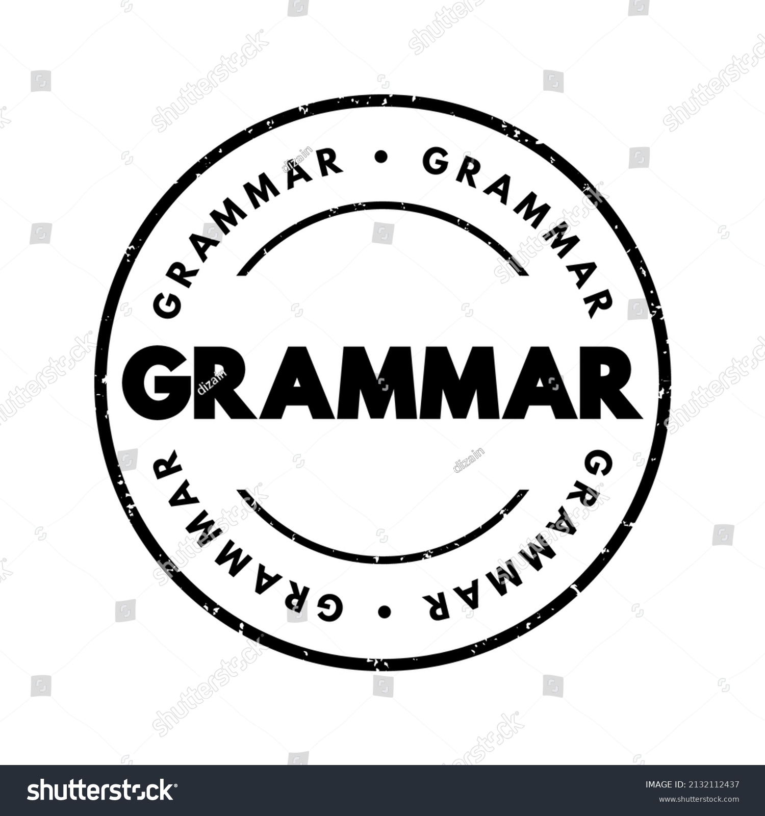 Grammar Text Stamp Concept Background Stock Vector (Royalty Free ...