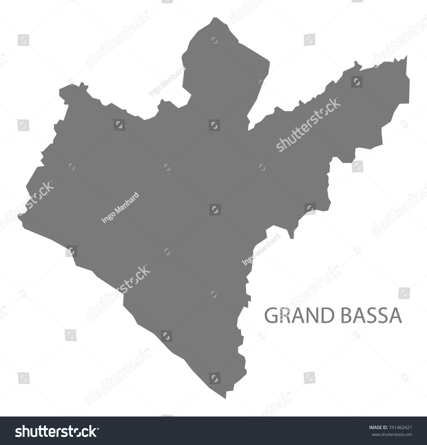 Grand Bassa County Map Liberia Grey Stock Vector (Royalty Free ... Grand Bassa County Map Liberia Grey Stock Vector (Royalty Free ...