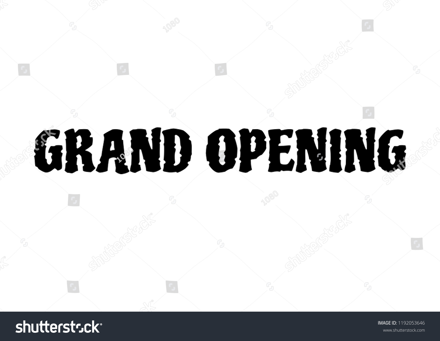 Grand Opening Text Design Vector Illustration Stock Vector (Royalty ...
