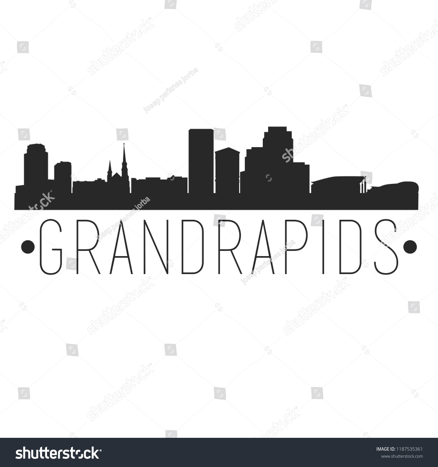 Grand Rapids Michigan Skyline Silhouette City Stock Vector (Royalty ... Grand Rapids Michigan Skyline Silhouette City Stock Vector (Royalty ...