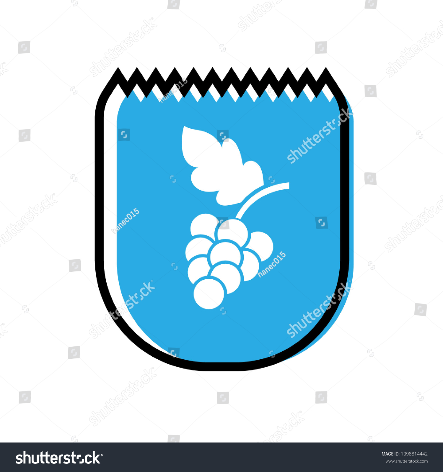 Grape Icon Shield Stock Vector (Royalty Free) 1098814442 | Shutterstock