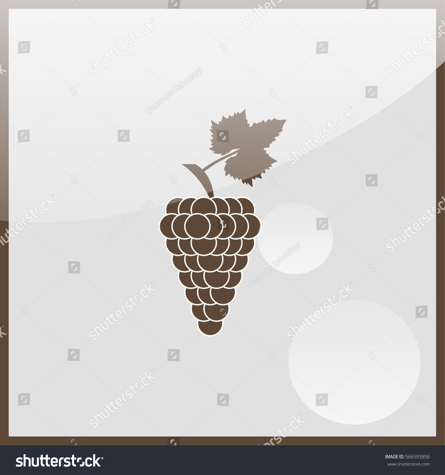 Grape Icon Symbol Stock Vector (Royalty Free) 566593858 | Shutterstock