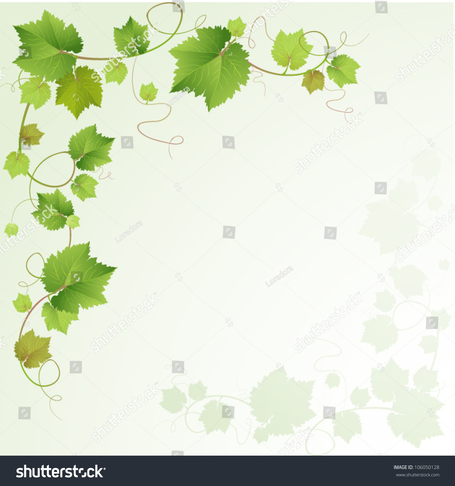 Grapes Vine Background Stock Vector (Royalty Free) 106050128 - Shutterstock
