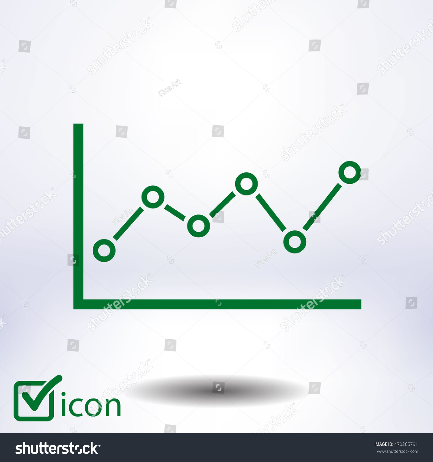 Graph Chart Icon Diagram Symbol Graph Stock Vector (Royalty Free ...