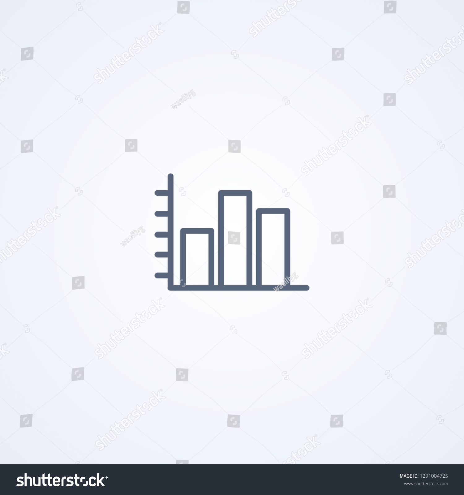 Graph Chart Vector Best Gray Line Stock Vector (Royalty Free ...