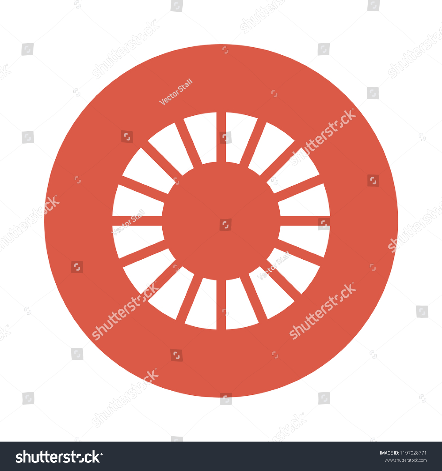 Graph Circle Color Glyphs Stock Vector (Royalty Free) 1197028771 ...