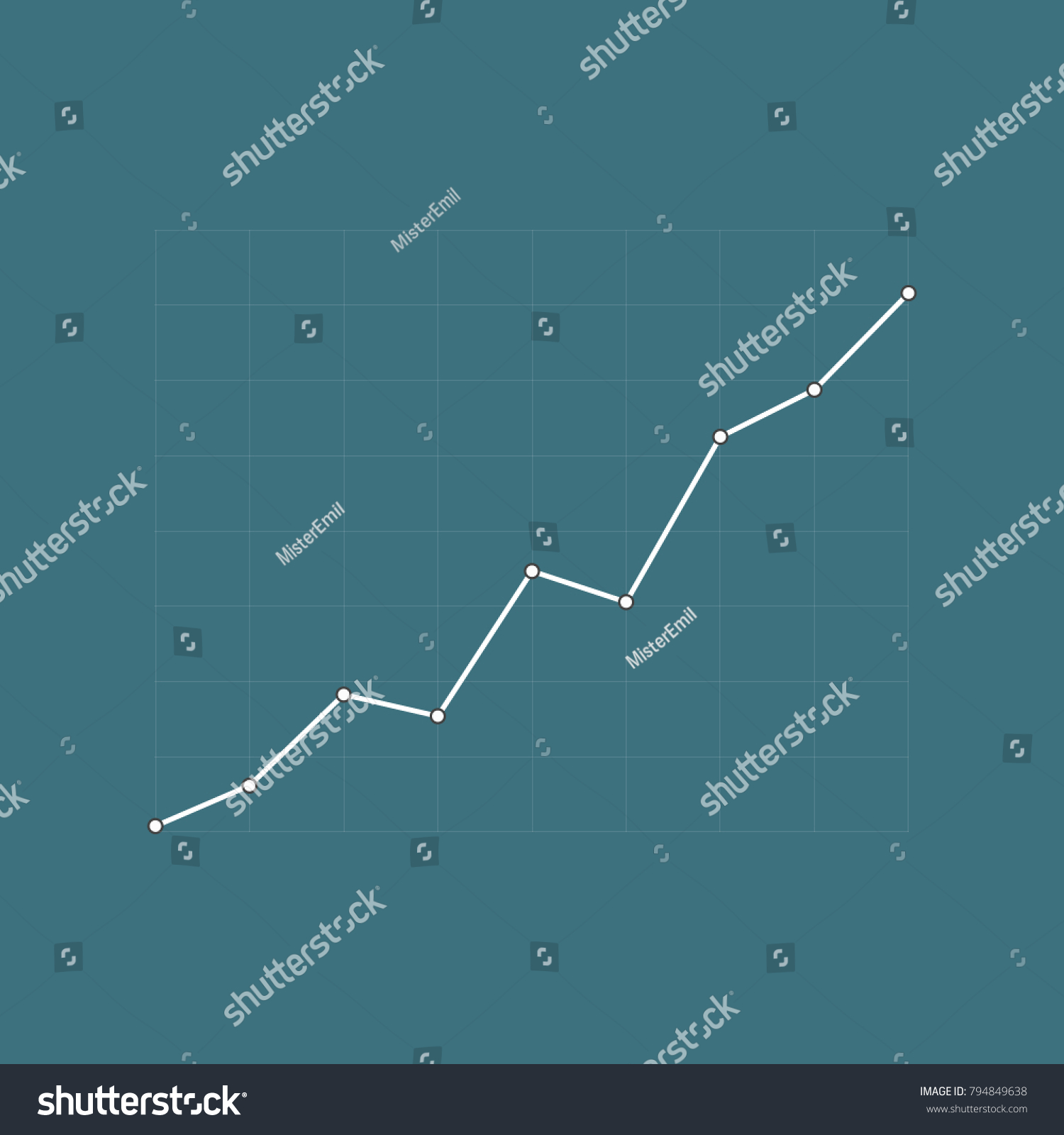 Graph Financial Chart Stock Vector (Royalty Free) 794849638 | Shutterstock