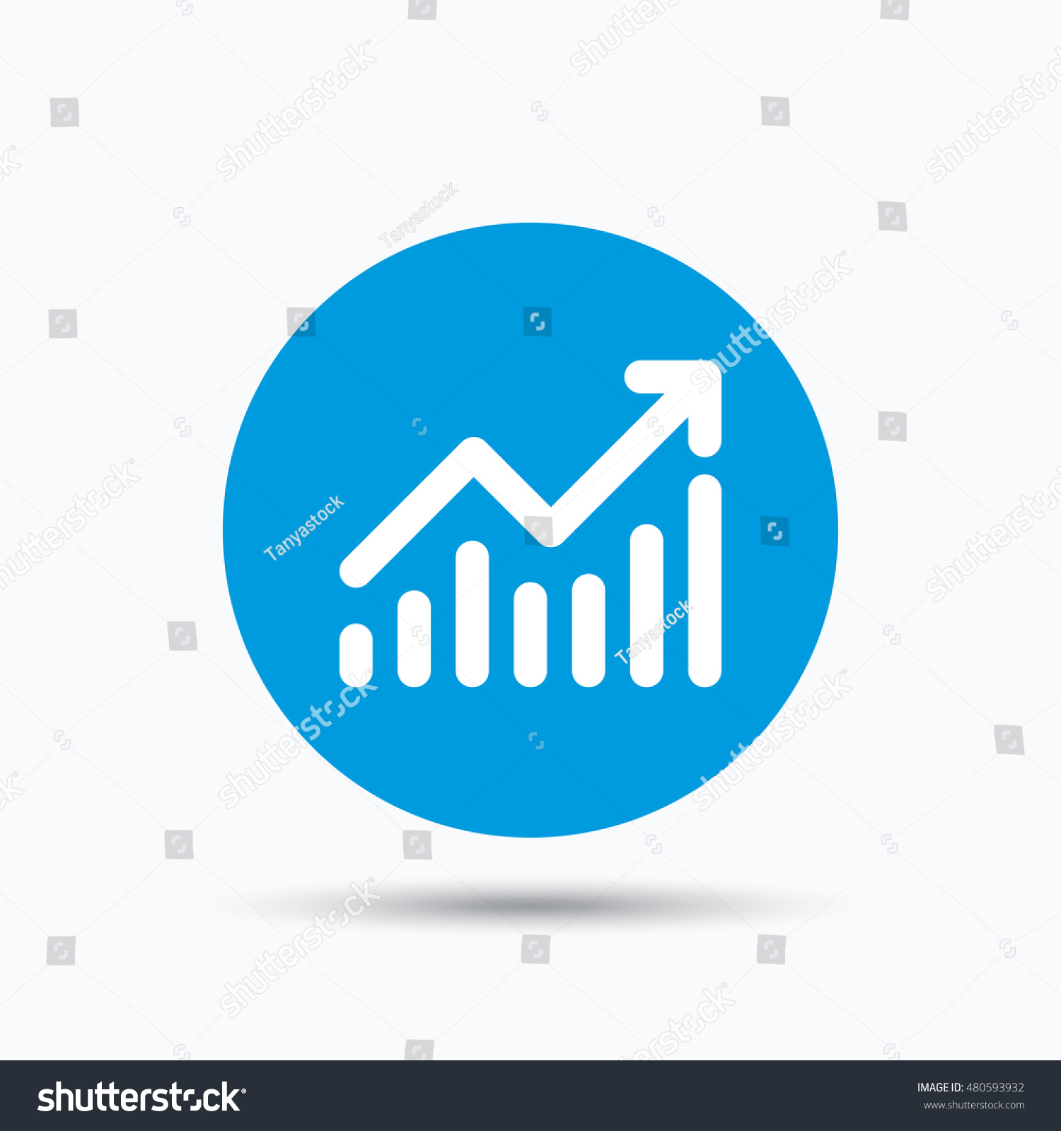 Graph Icon Business Analytics Chart Symbol: เวกเตอร์สต็อก (ปลอดค่า ...