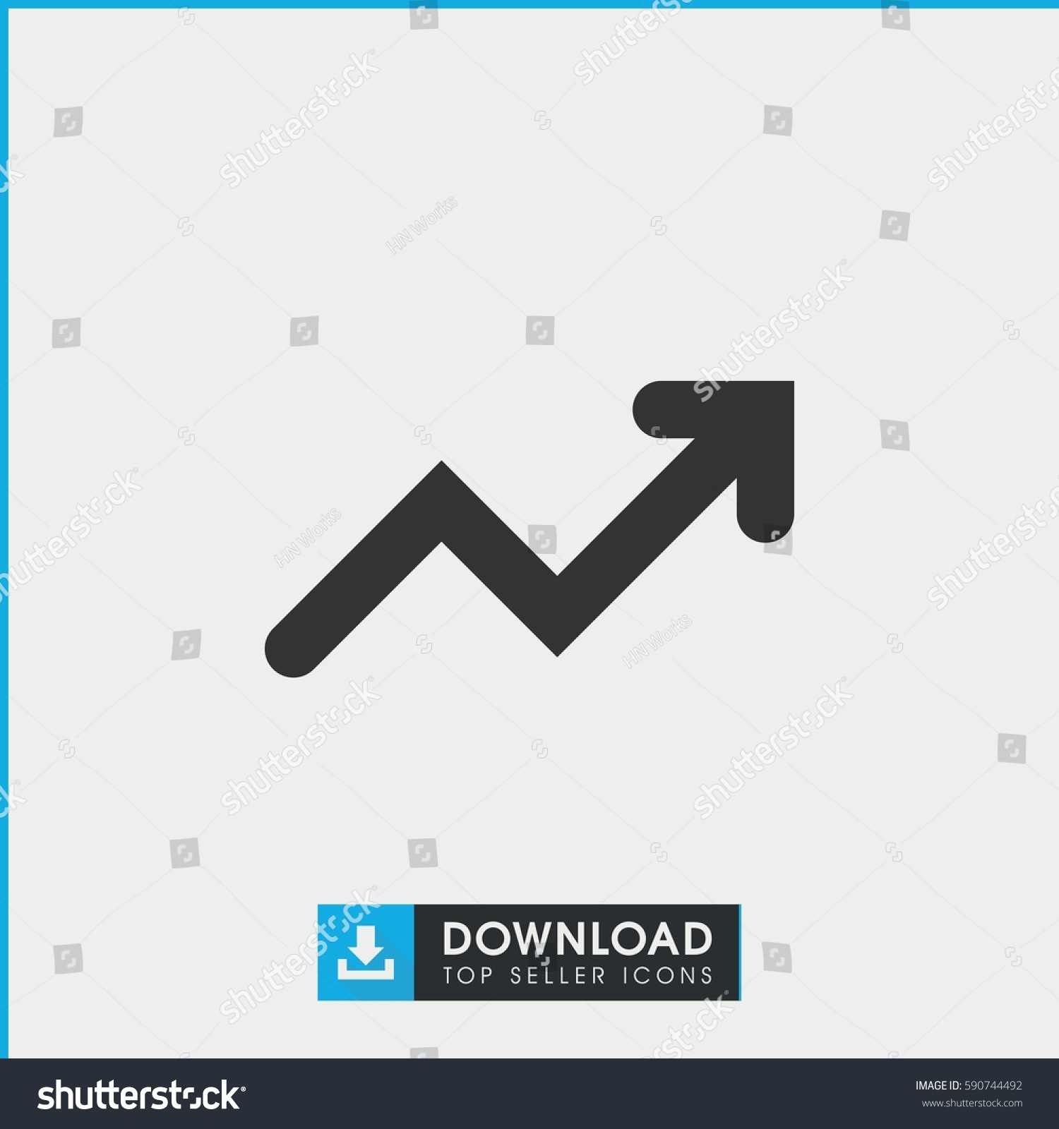 Graph Icon Simple Filled Graph Vector Stock Vector (Royalty Free ...