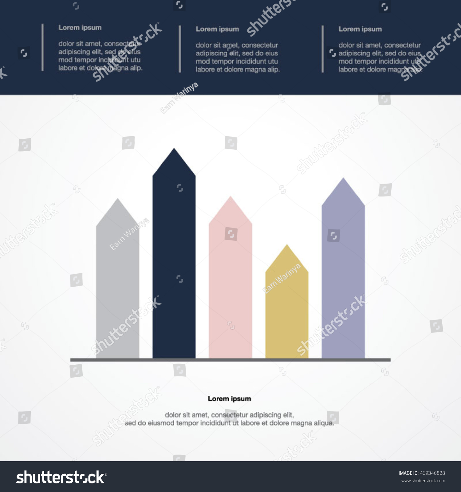 Graph Infographics Chart Stock Vector (Royalty Free) 469346828
