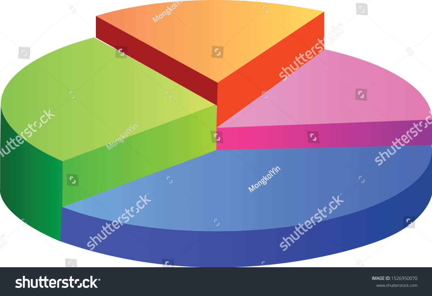 Graph Isolated On White Background Illustration Stock Vector (Royalty ...