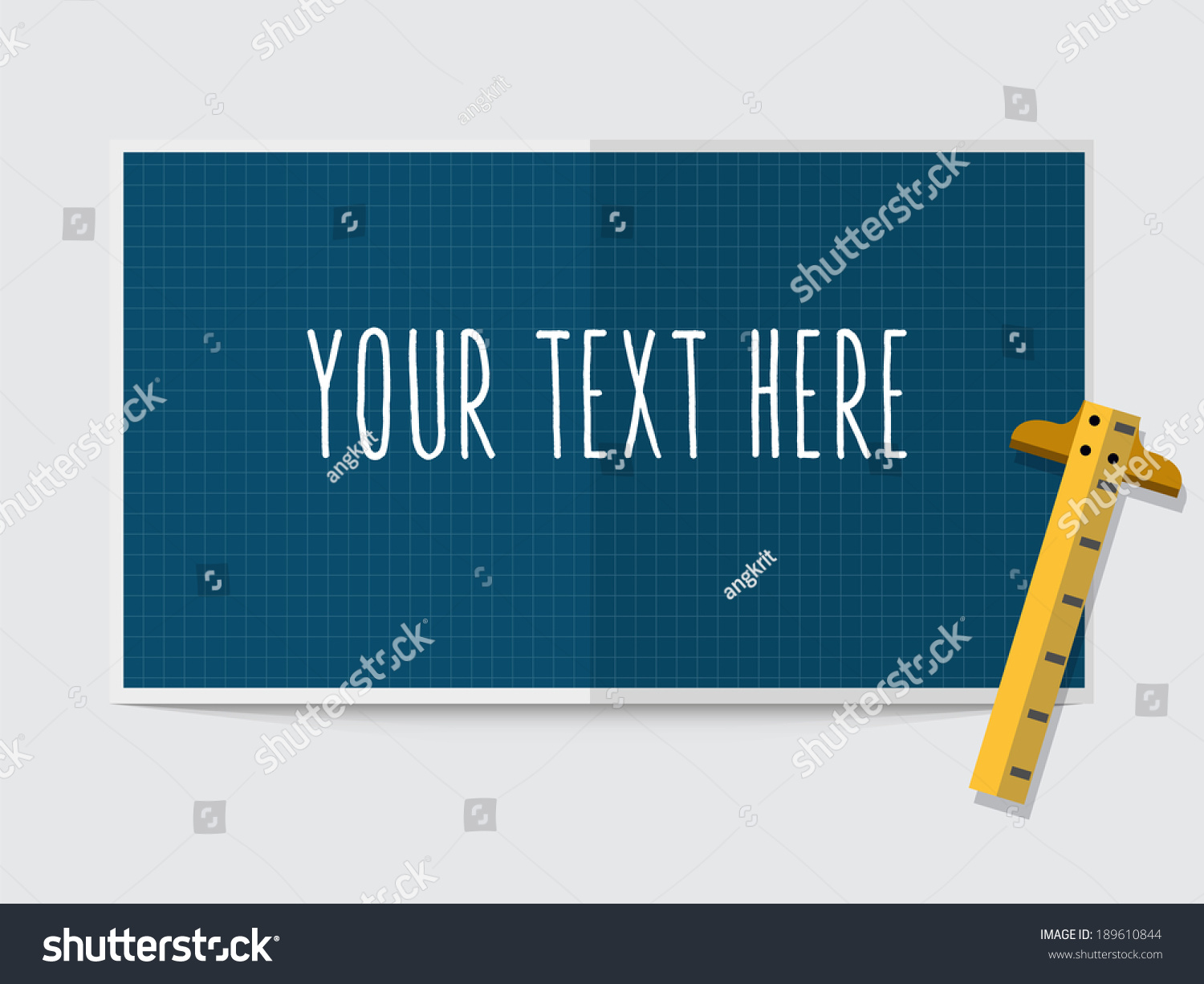 Graph Paper Ruler Vector Illustration Stock Vector (Royalty Free ...