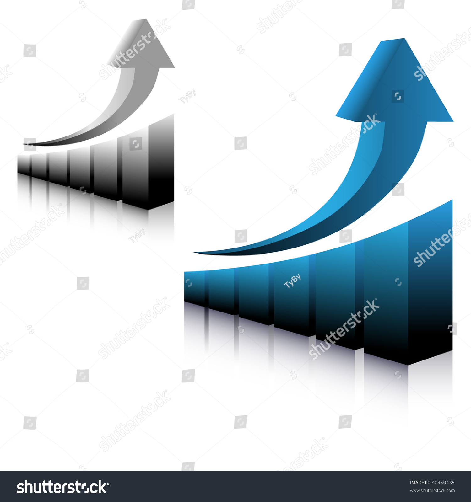 Graph Showing Arrow Vector Stock Vector (Royalty Free) 40459435 ...