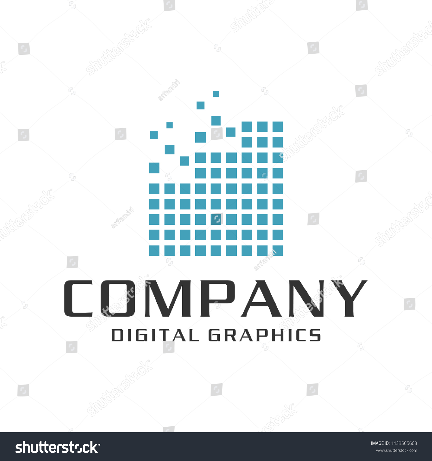 Graph Symbols Digital Technology Logo Stock Vector (Royalty Free ...