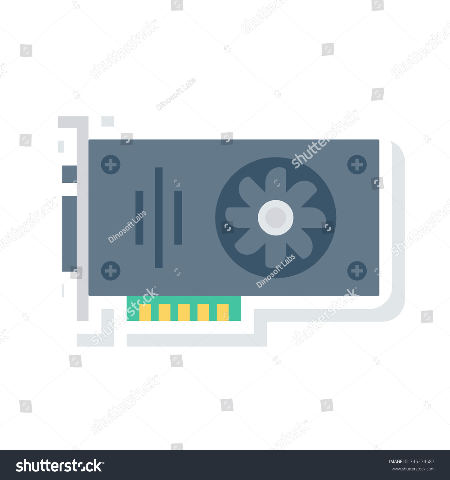 Graphic Card Stock Vector (Royalty Free) 745274587 | Shutterstock