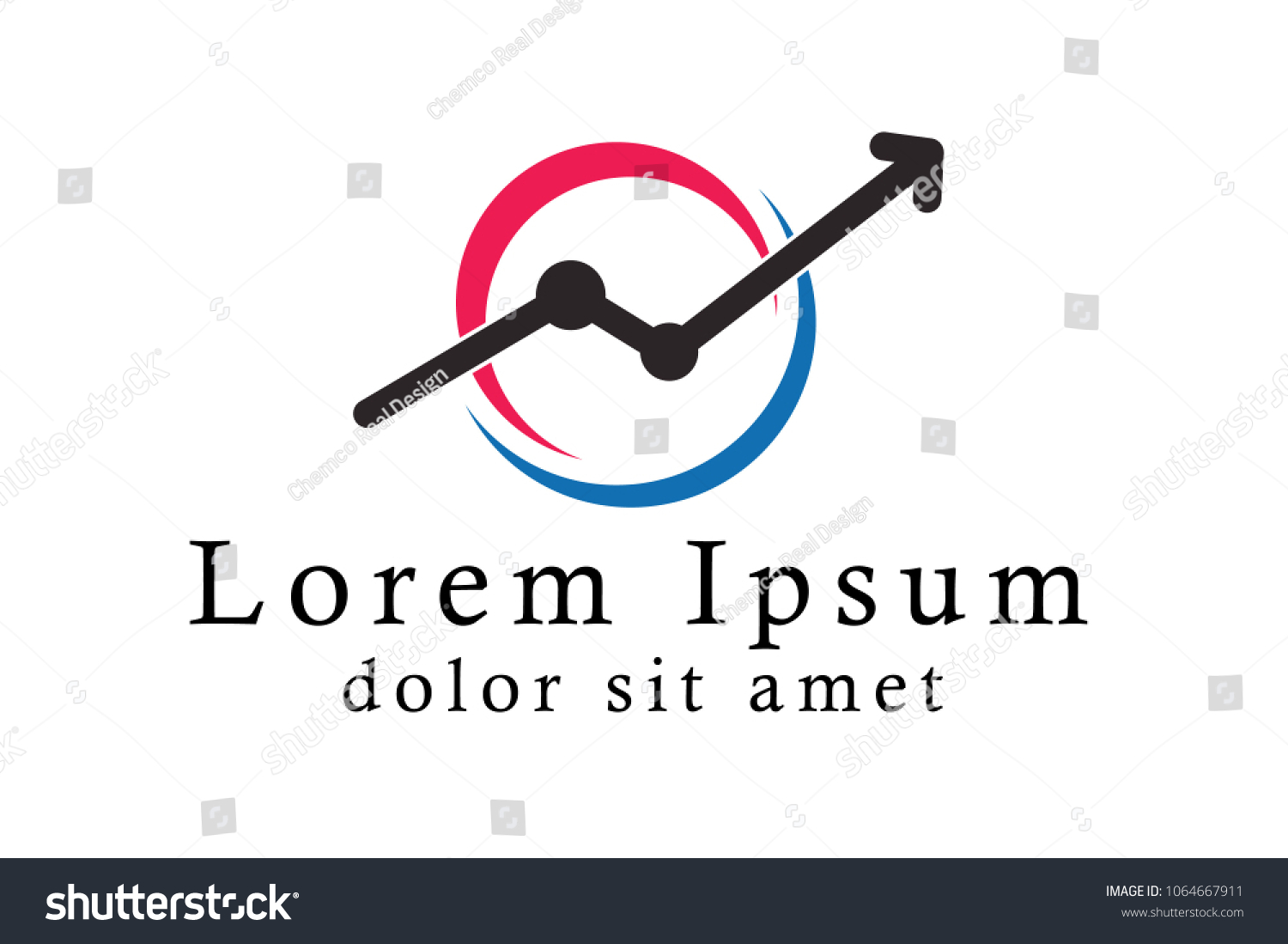 Graphic Chart Diagram Logo Vector Icon Stock Vector (Royalty Free ...