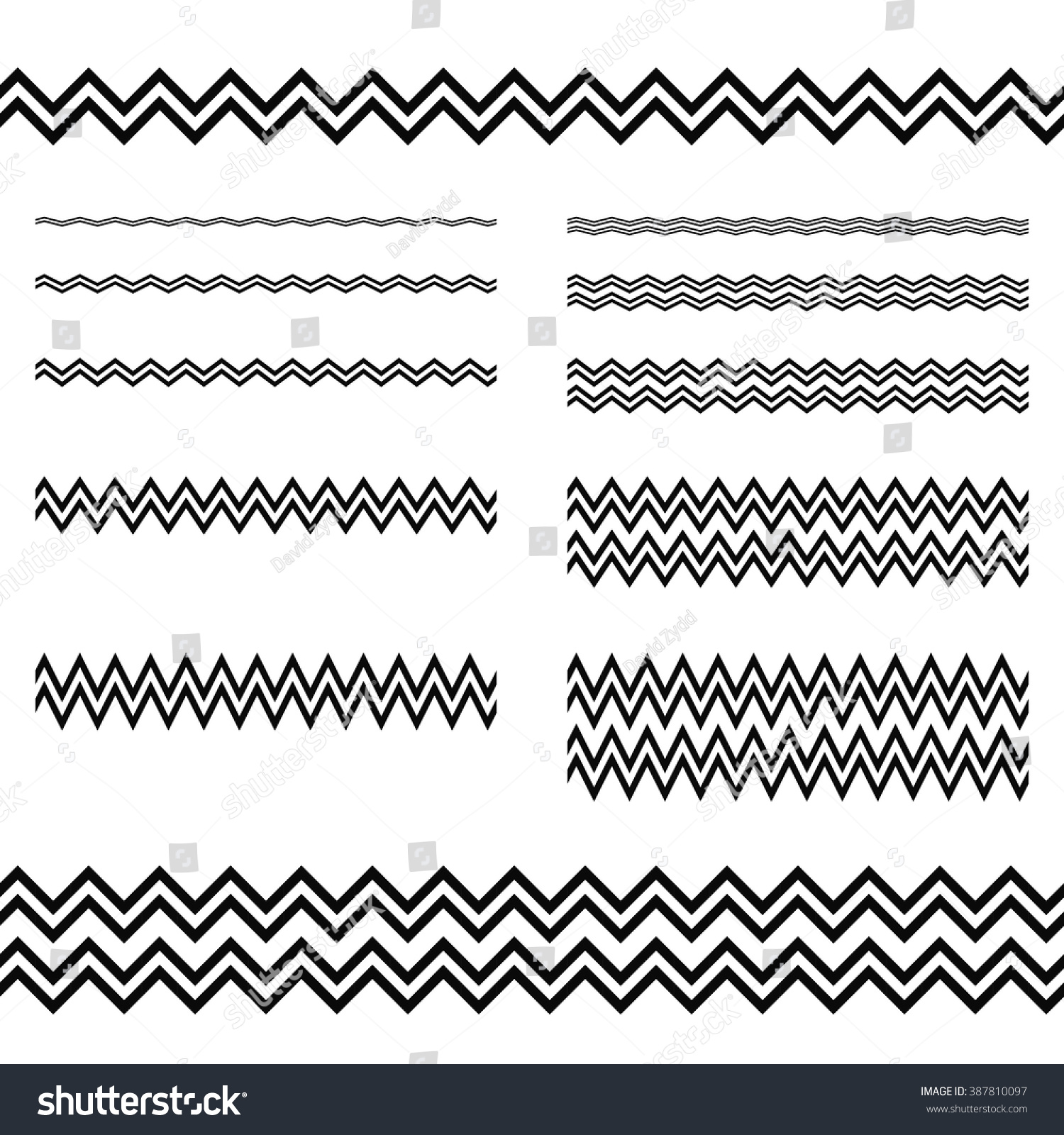 Graphic Design Elements Zigzag Line Page Stock Vector (Royalty Free ...