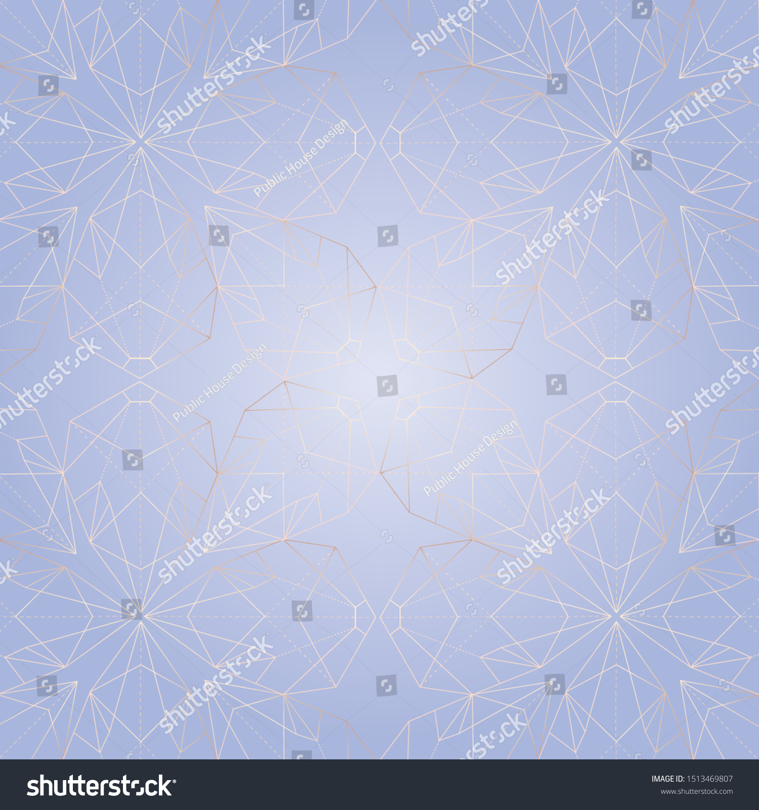 Graphic Geode Background Template Snowflakes Stock Vector (Royalty Free ...