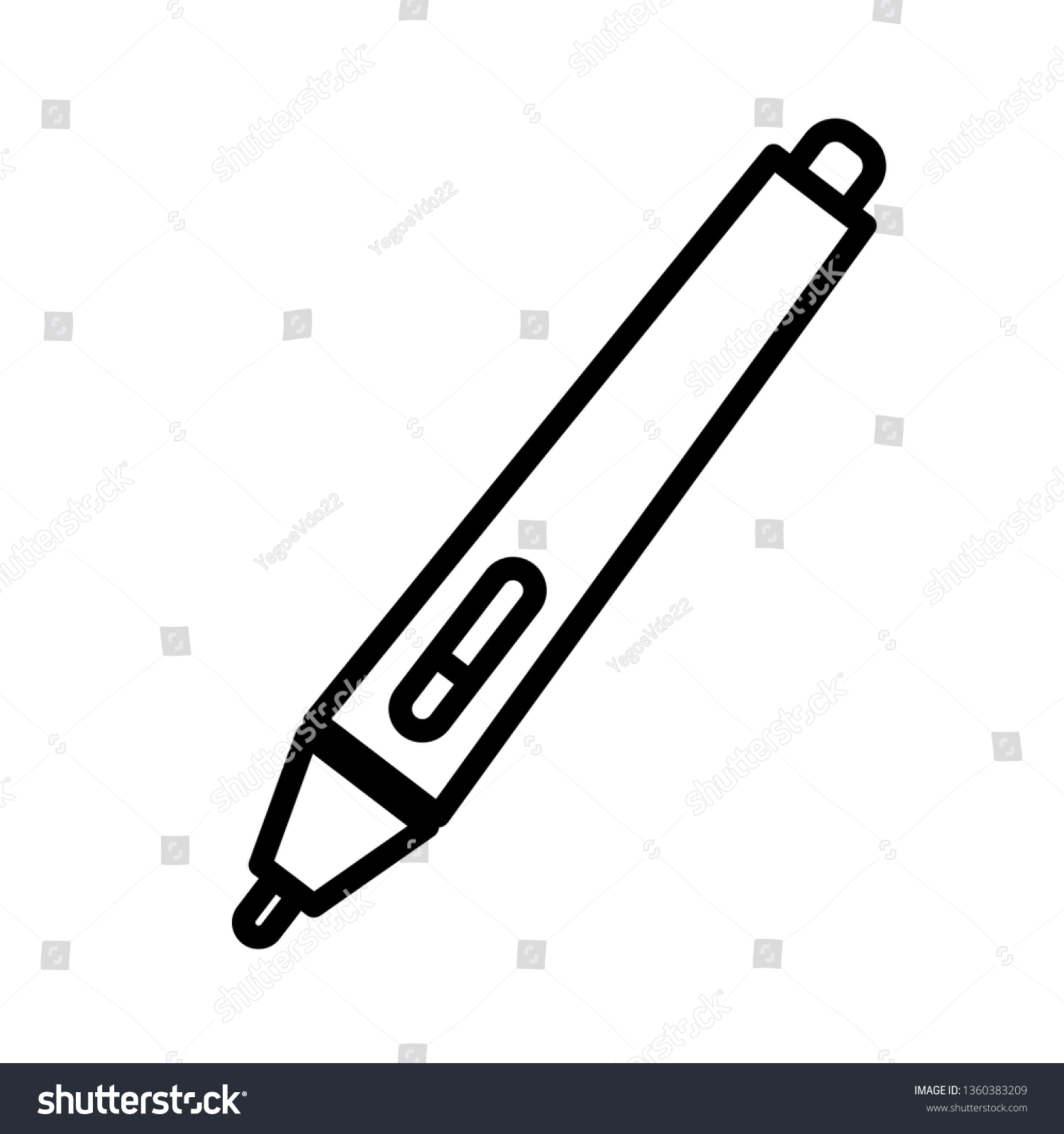 Graphic Pen Tablet Stylus Vector Icon Stock Vector (Royalty Free ...