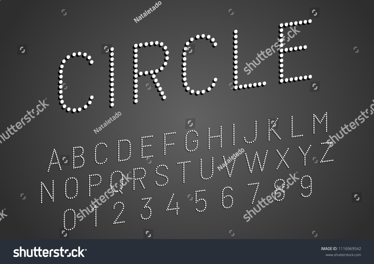 Graphic Point Font Vector Illustration Stock Vector (Royalty Free ...