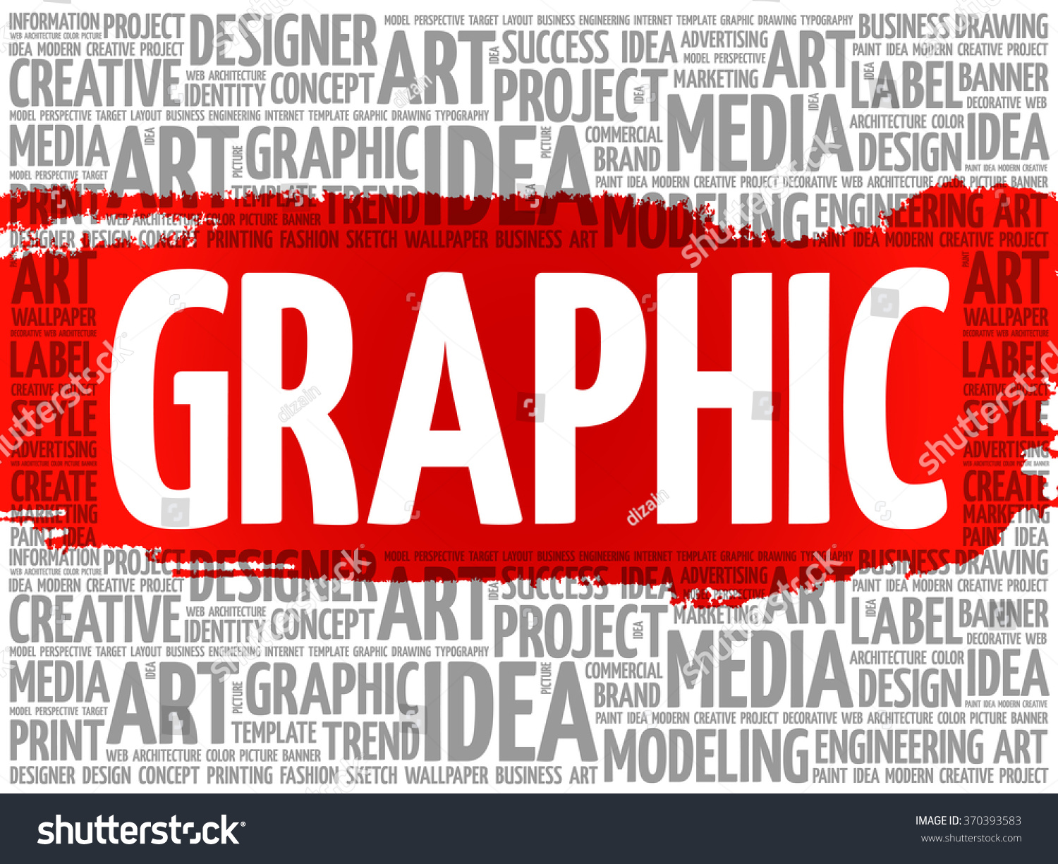 Graphic Word Cloud Creative Business Concept Stock Vector (Royalty Free ...