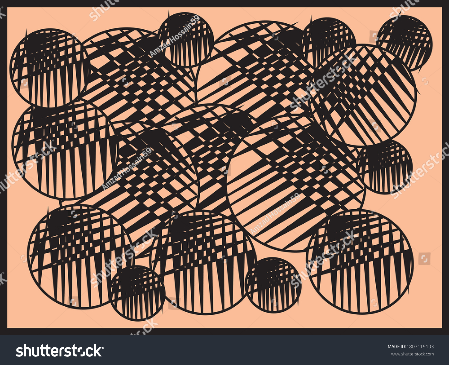 Graphics Black Circle Design Background Stock Vector (Royalty Free ...