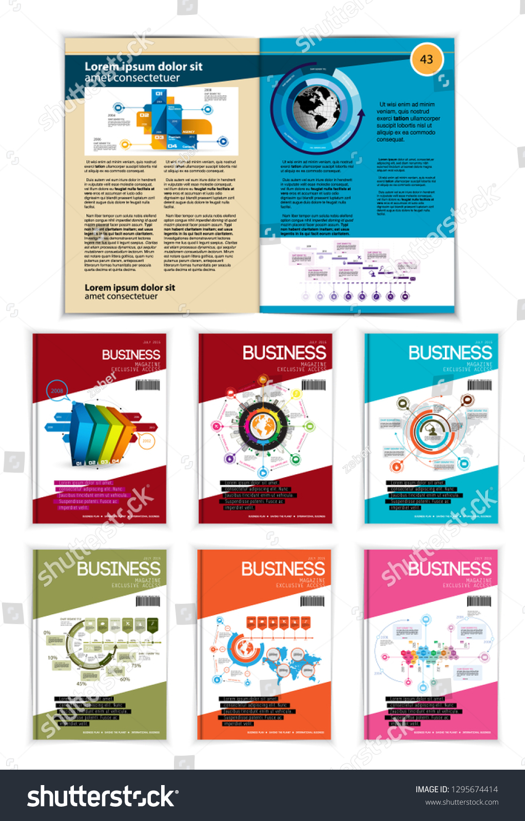 Graphics Brochures Design Templates Vector Stock Vector (Royalty Free ...
