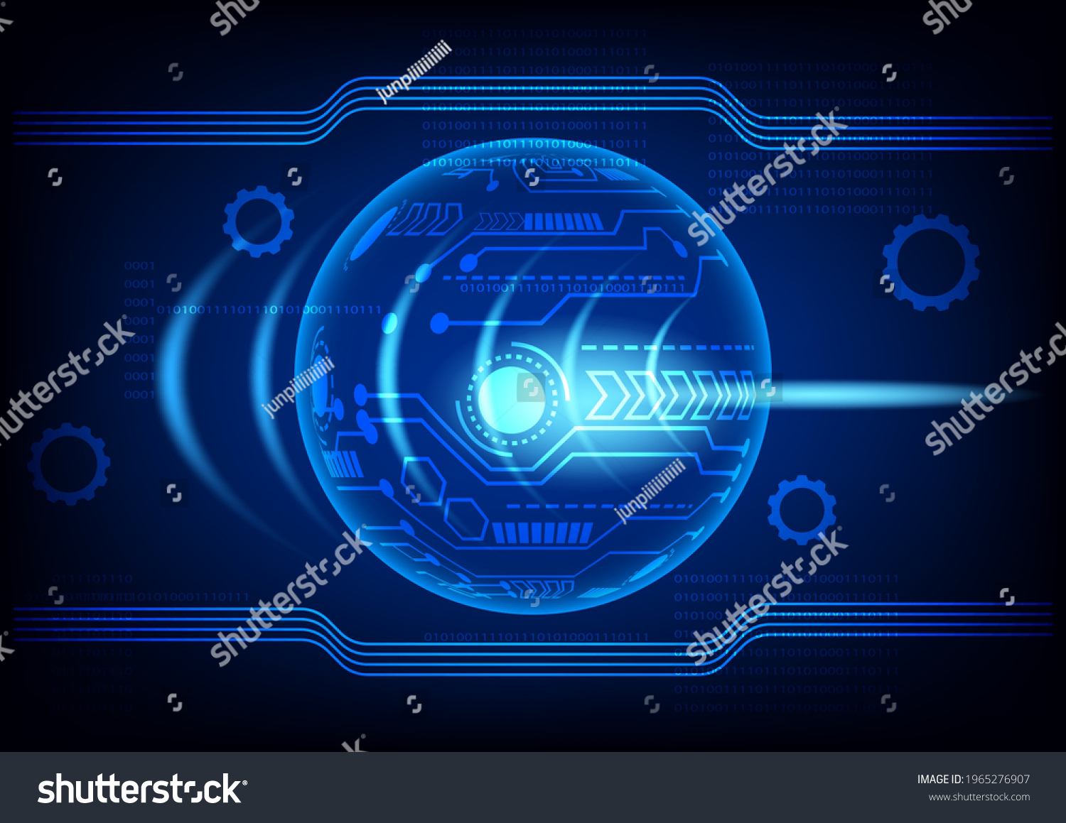 Graphics Design Illustration Digital Circuit Binary Stock Vector ...