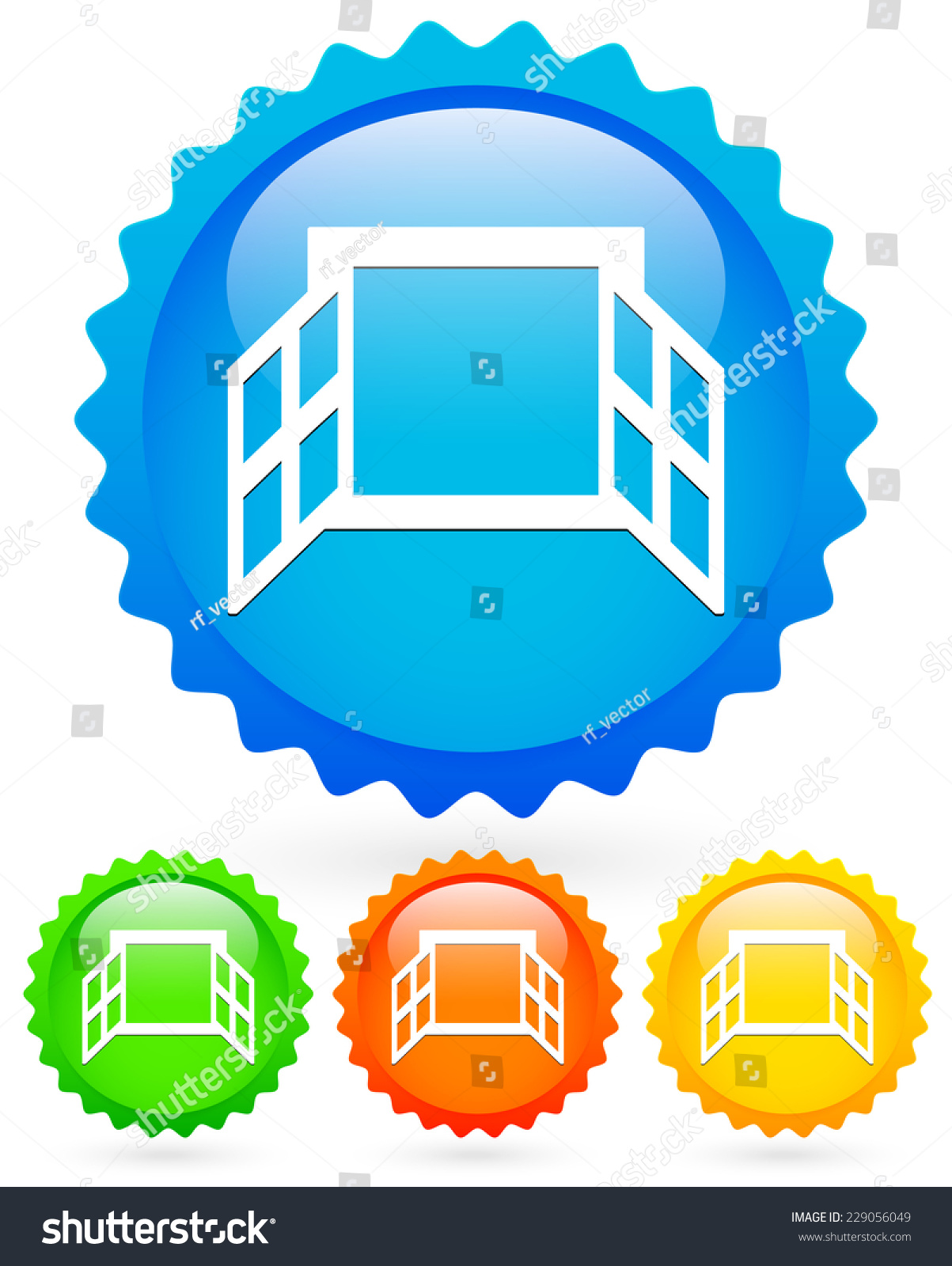 Graphics Icon Window Symbol Stock Vector (Royalty Free) 229056049 ...