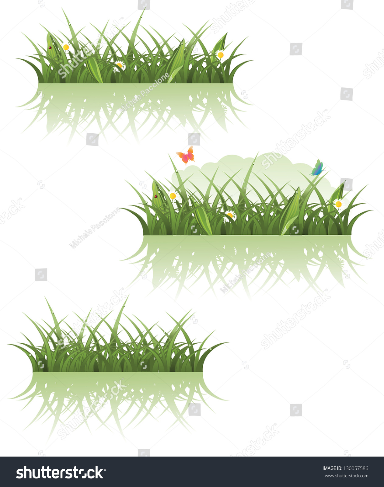 Grass Design Elements Eps 8 Vector Stock Vector (Royalty Free ...