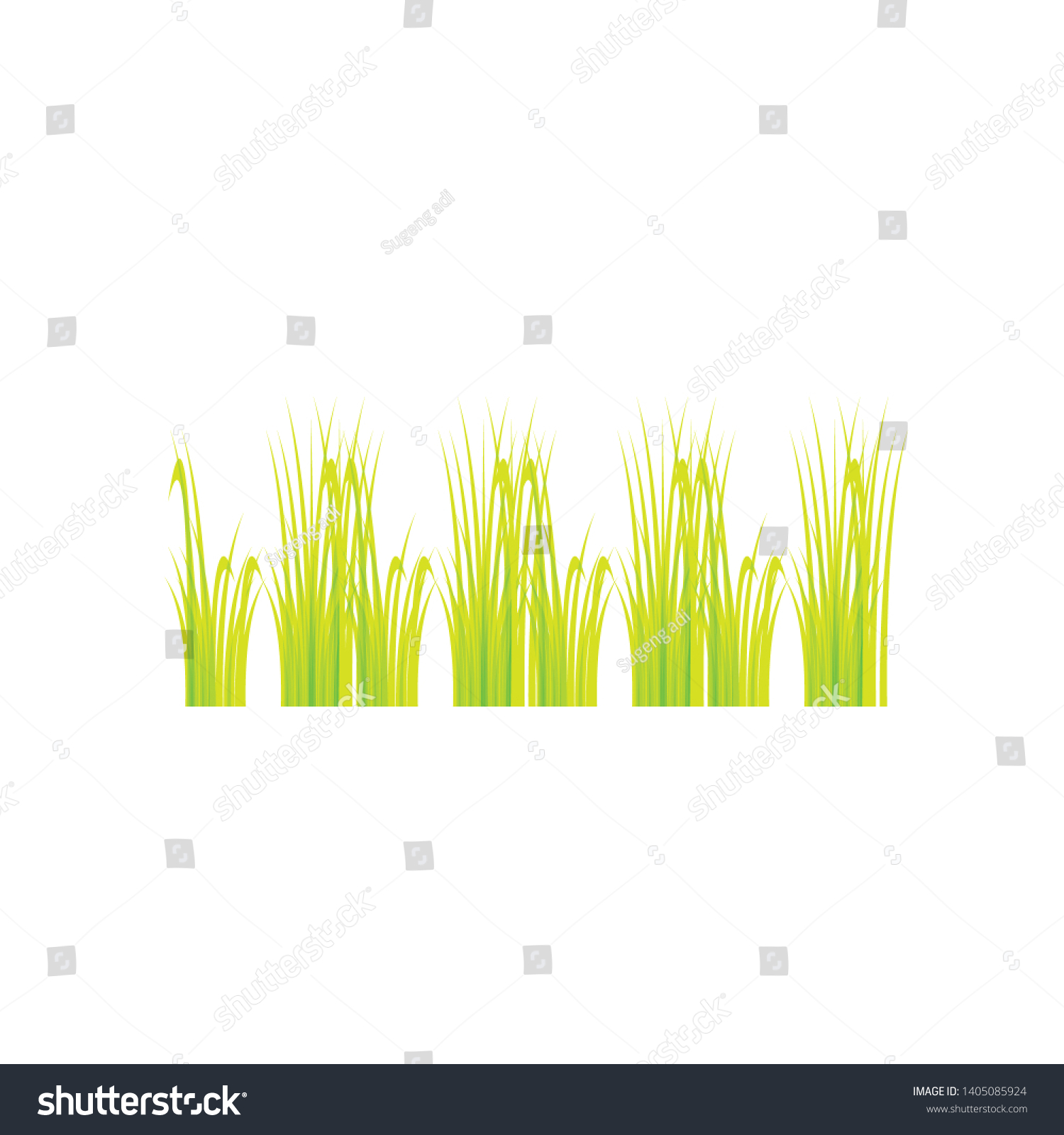 Grass Icon Design Template Vector Graphic Stock Vector (Royalty Free ...