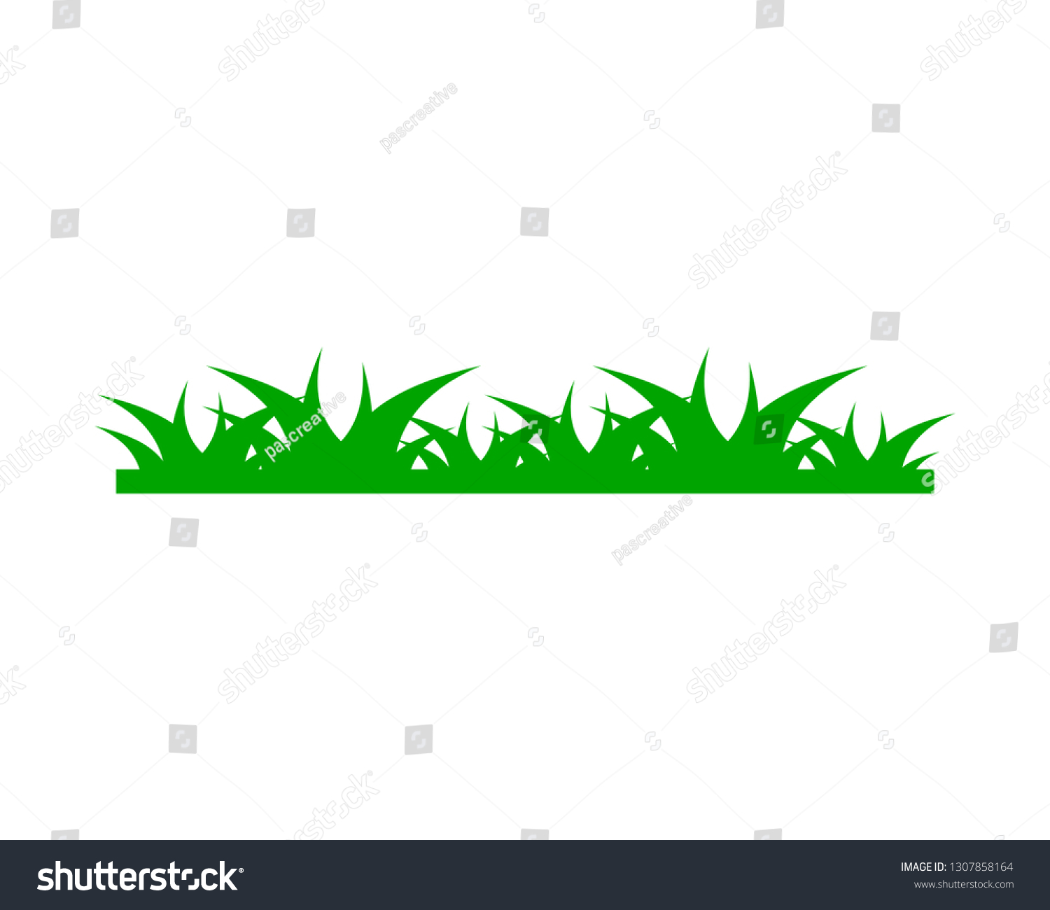 Grass Logo Design Template Stock Vector (Royalty Free) 1307858164 ...