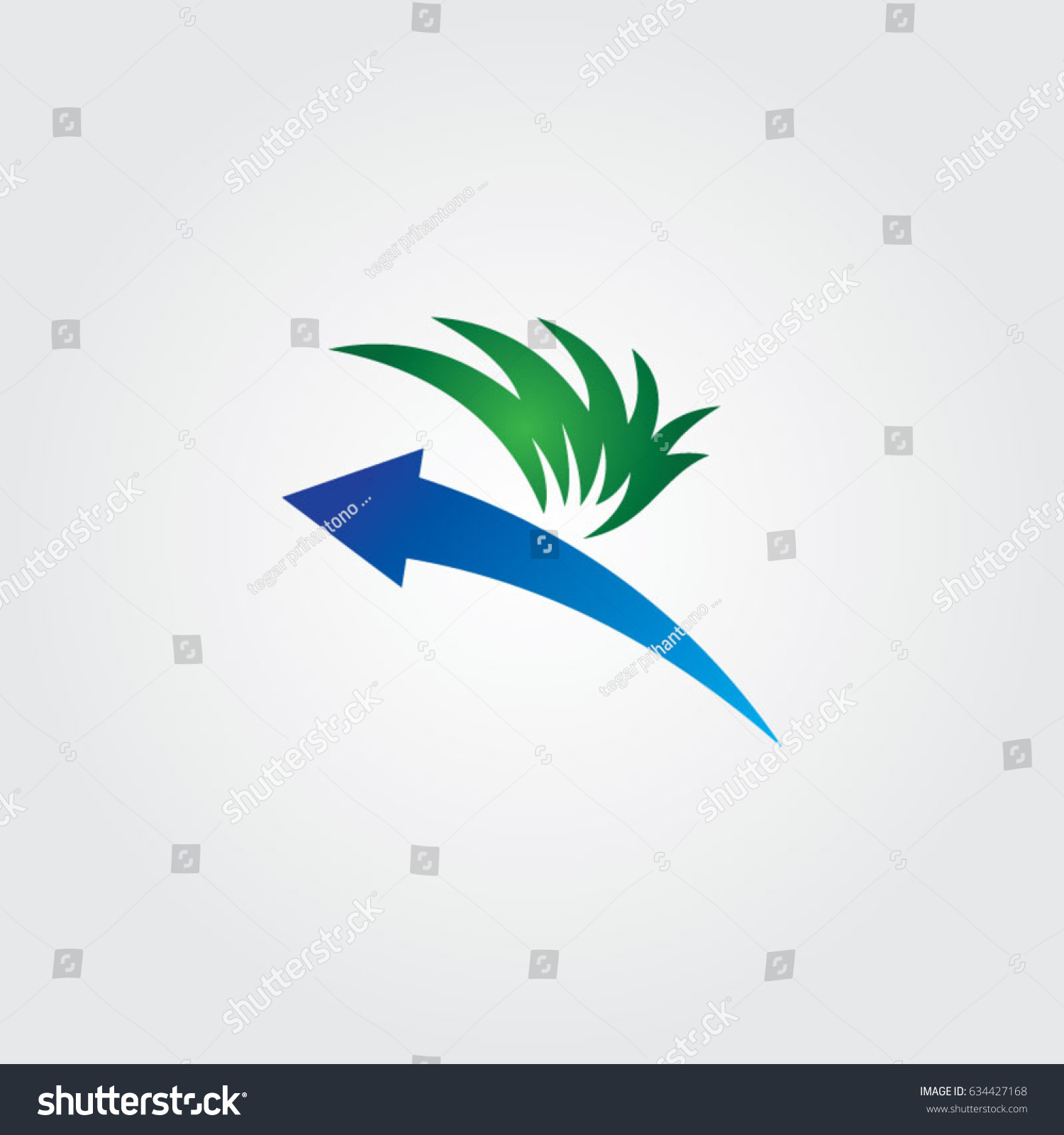 Grass Logo Icon Arrow Stock Vector (Royalty Free) 634427168 | Shutterstock