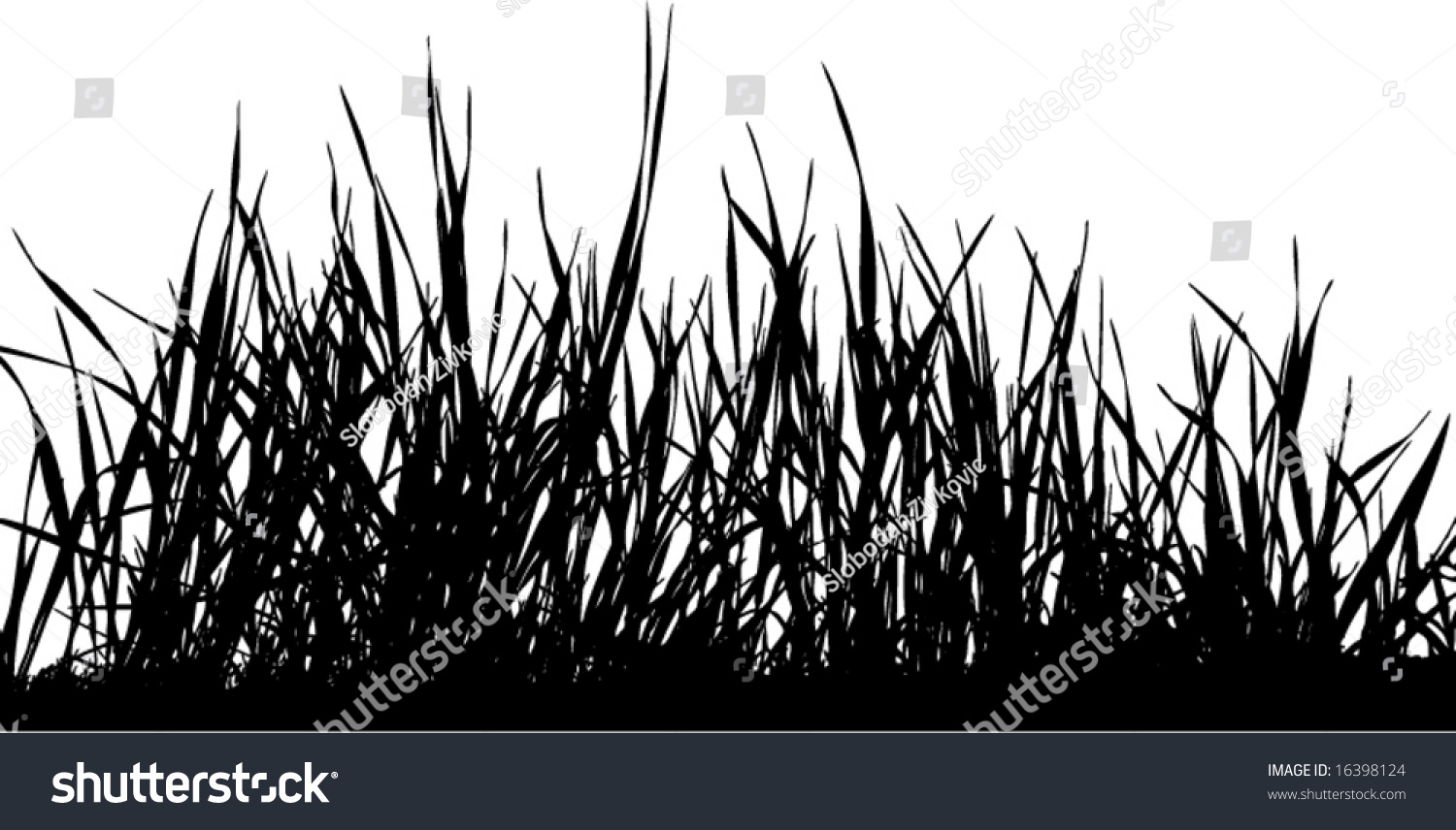 Vektor Stok Grass Vector Silhouette Ideal Design (Tanpa Royalti ...