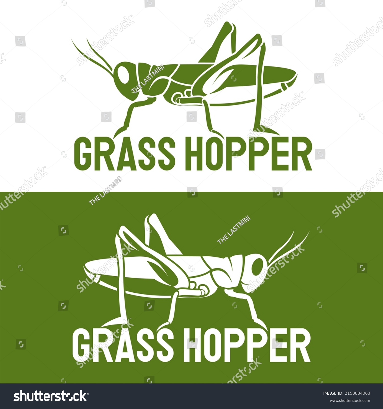 Grasshopper Design Icon Logo Vector Stock Vector (Royalty Free ...