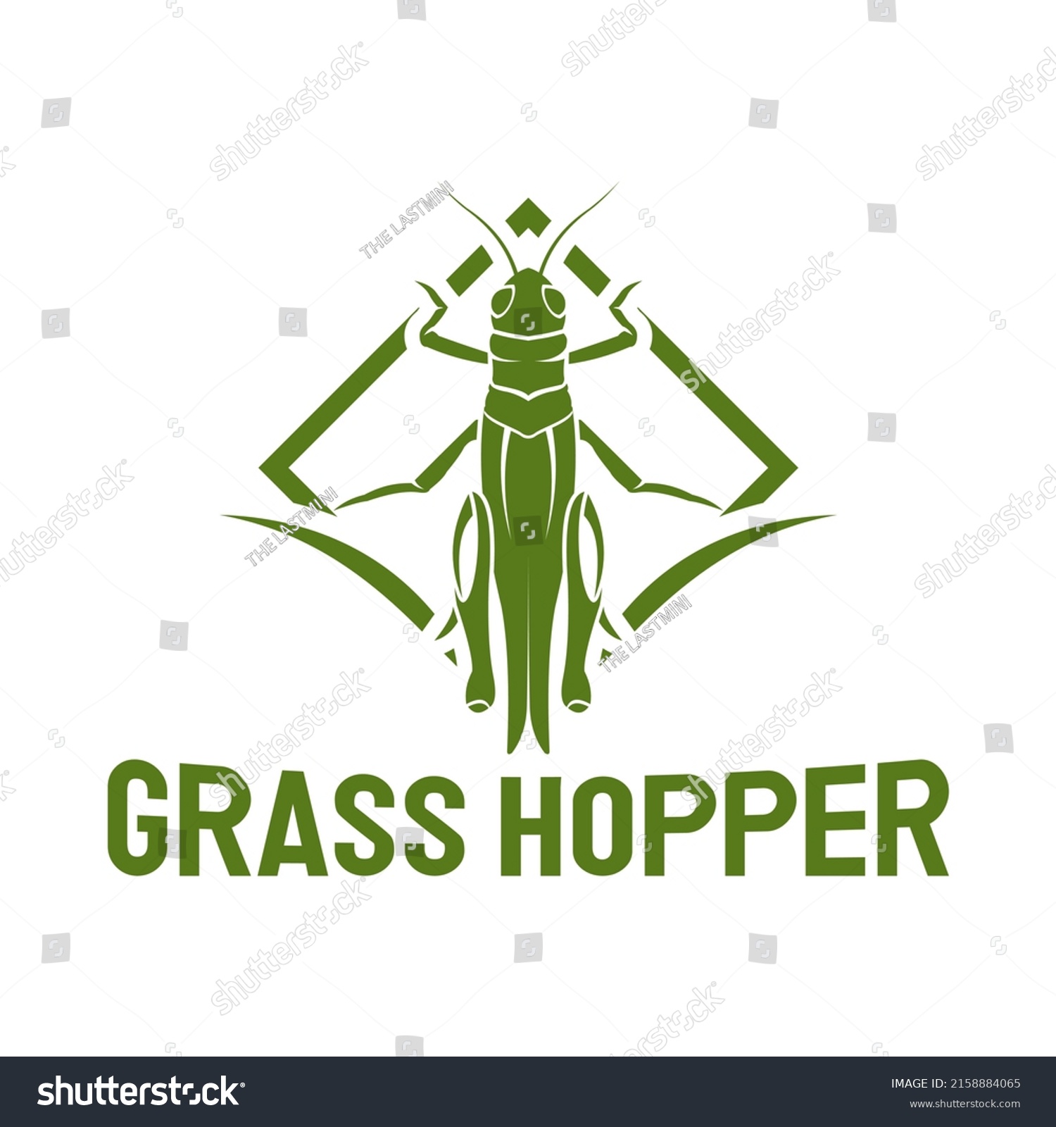 Grasshopper Design Icon Logo Vector Stock Vector (Royalty Free ...