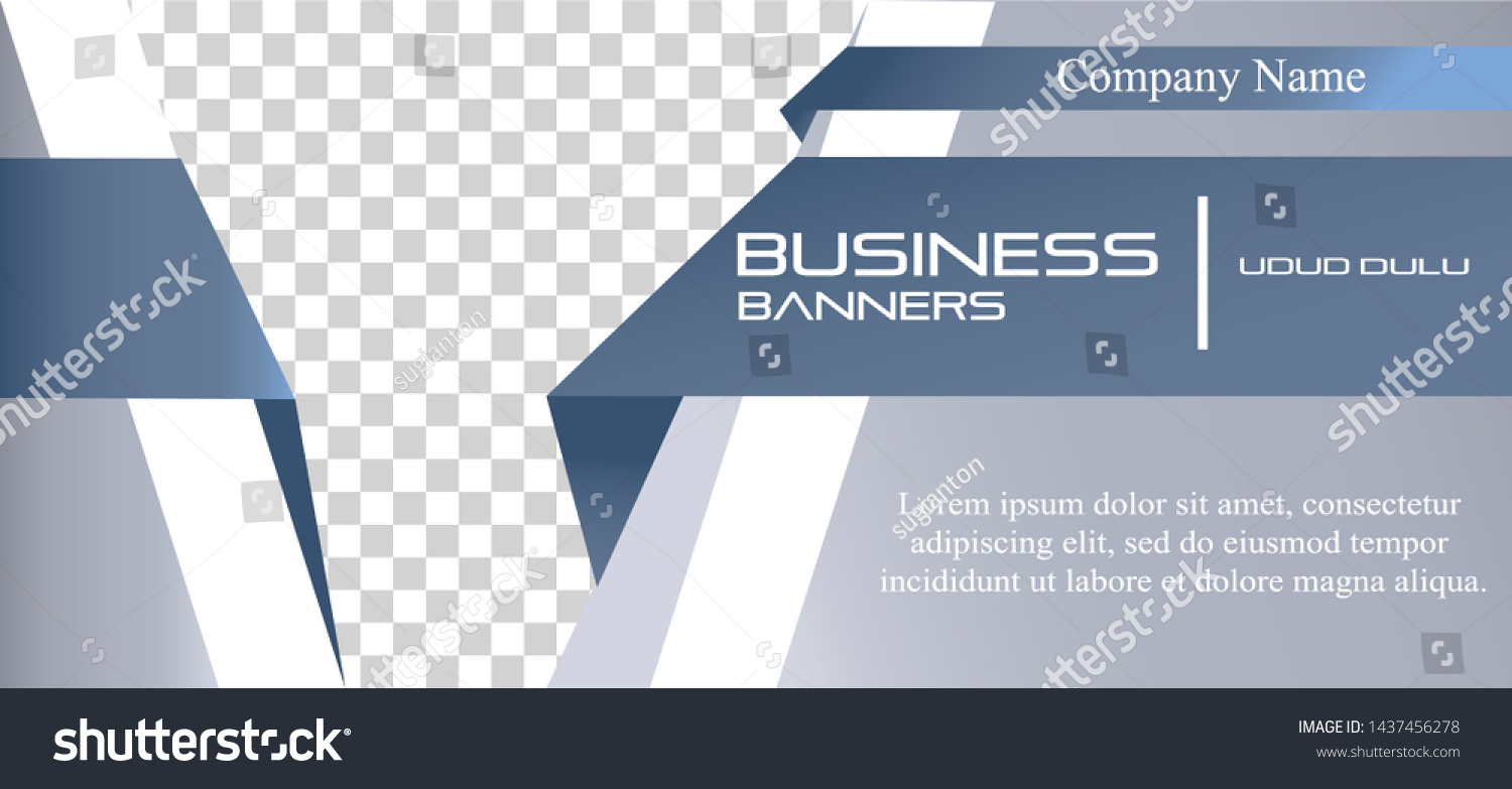 Gray Banner Transparent Background Eps 10 Stock Vector (Royalty Free ...