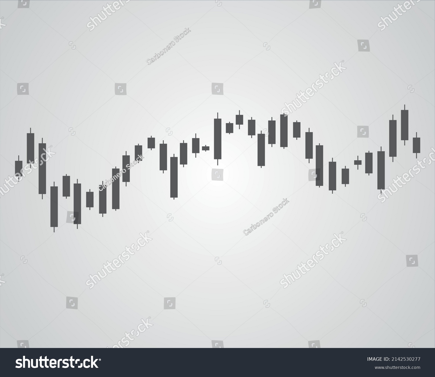 Gray Candle Stick Graph Chart Gradient Stock Vector (Royalty Free ...