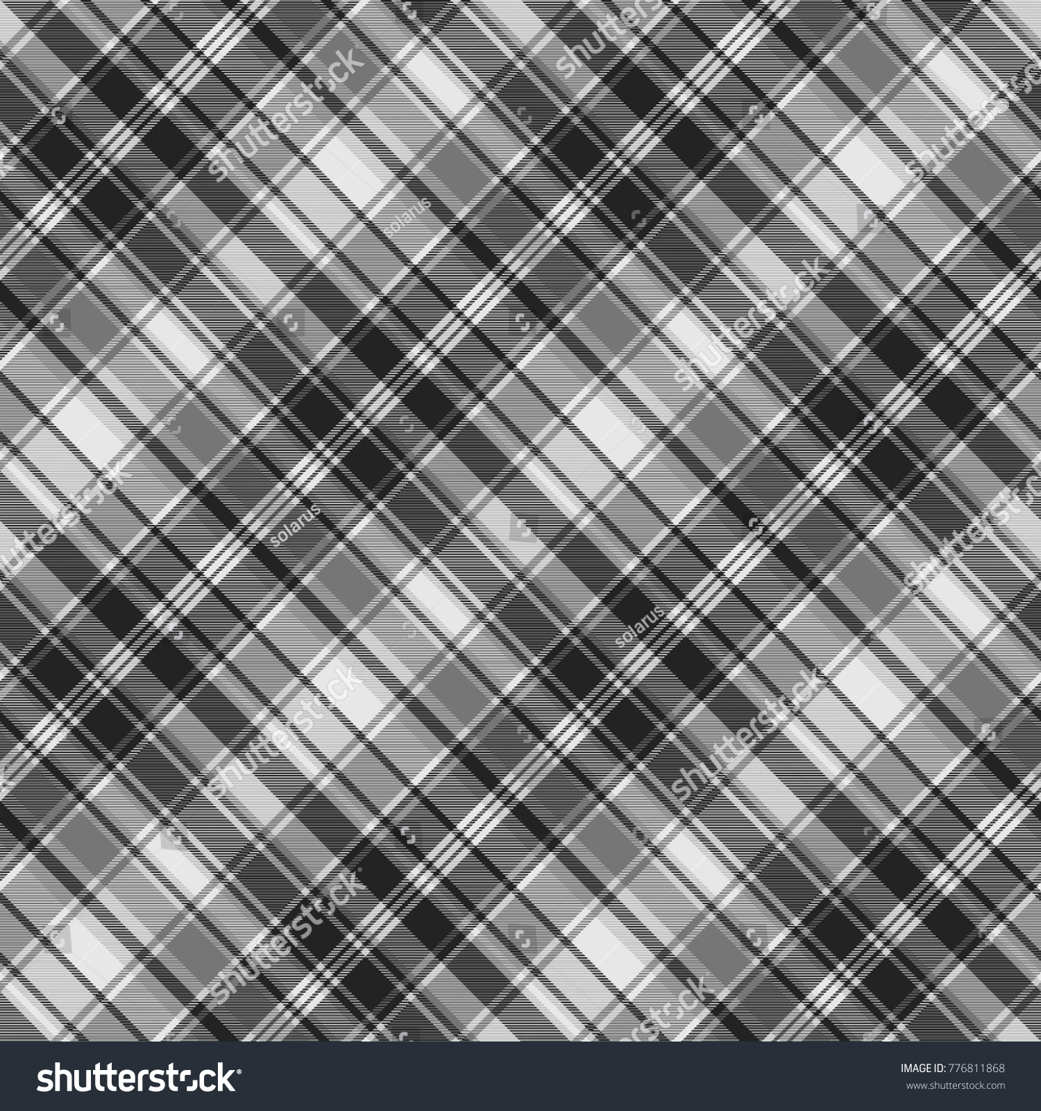 Gray Check Fabric Texture Seamless Pattern: เวกเตอร์สต็อก (ปลอดค่า ...