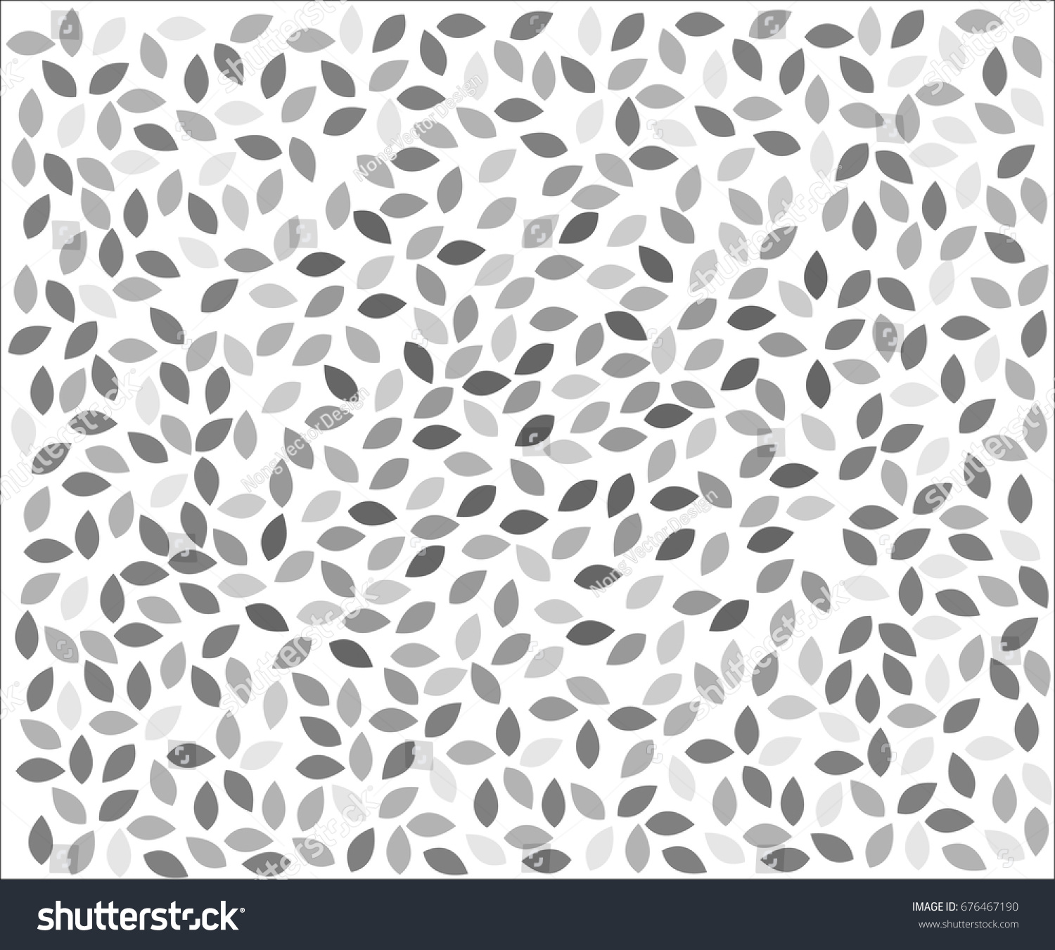 Gray Leaves Background Illustration Stock Vector (Royalty Free) 676467190