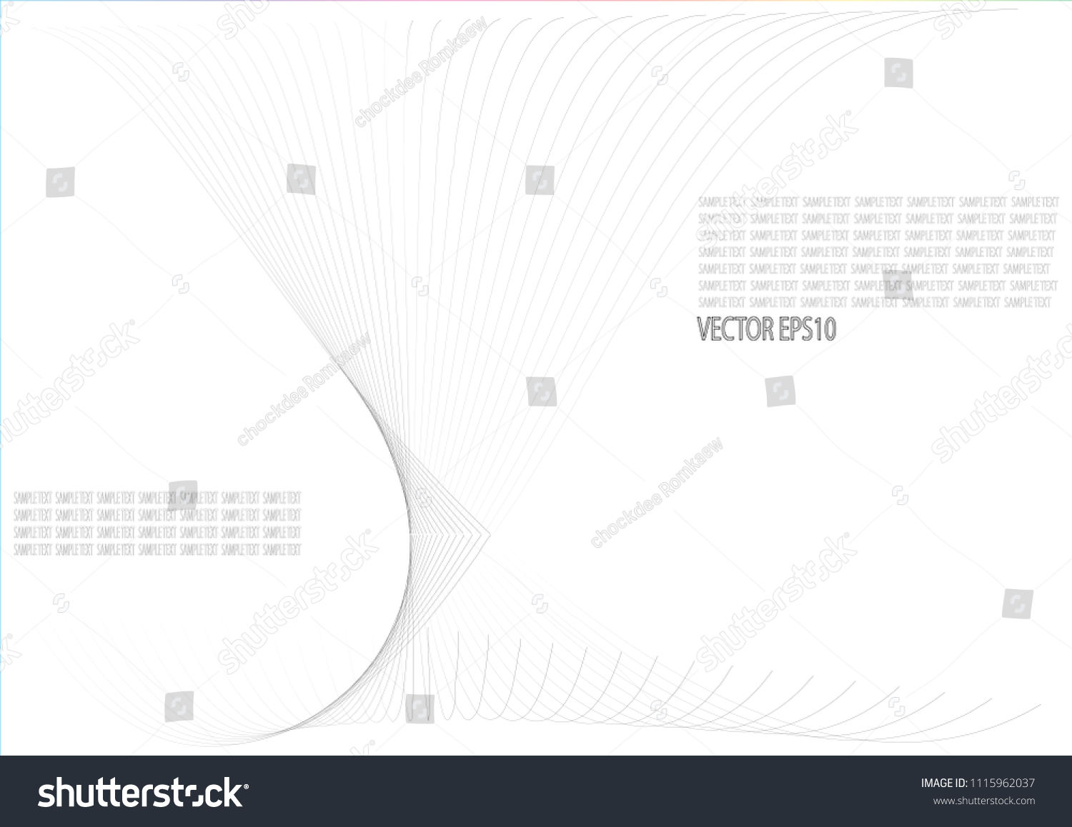 Gray Line Drawing Abstract Pattern Backgroundeps10 Stock Vector ...