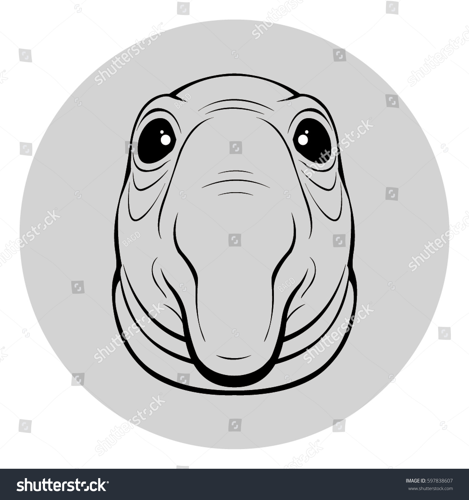 Gray Meme Homunculus Stock Vector (Royalty Free) 597838607